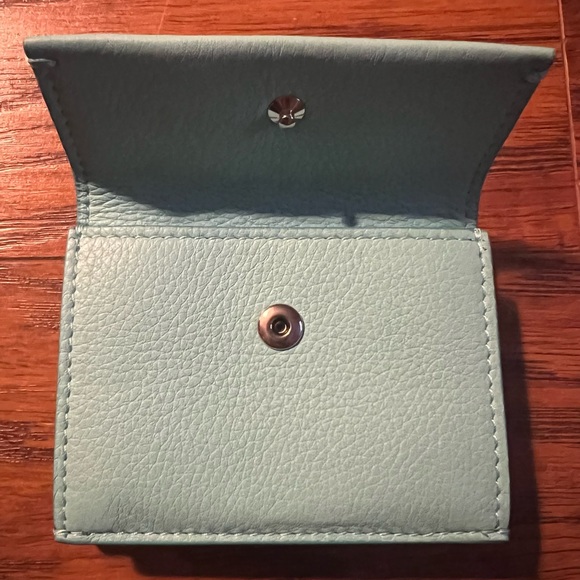 Tiffany & Co. | Bags | Tiffany Co Tiffany Blue Leather Trifold Wallet ...